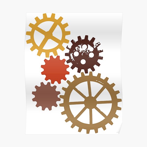 "Steampunk Cogs" Poster for Sale by czollinger | Redbubble