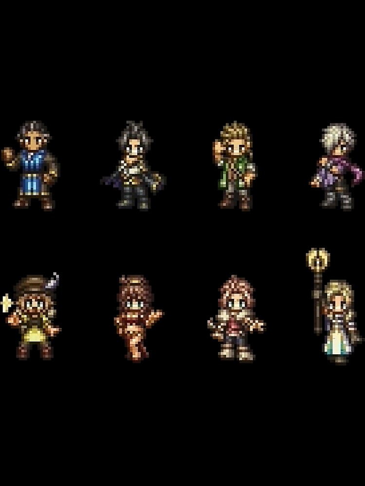 "Octopath Traveler Character Sprites" Art Print for Sale by DanielCoyle ...