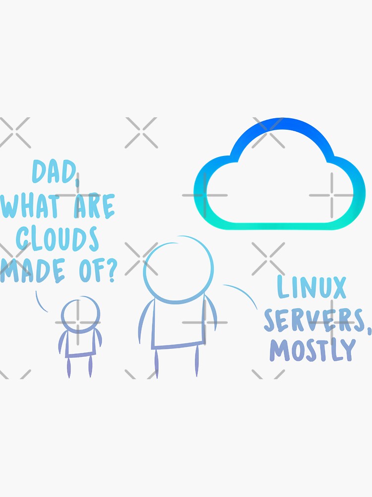 "Dad, What Are Clouds Made Of Tech Developer Programmer" Sticker for Sale by artsyfashion ...