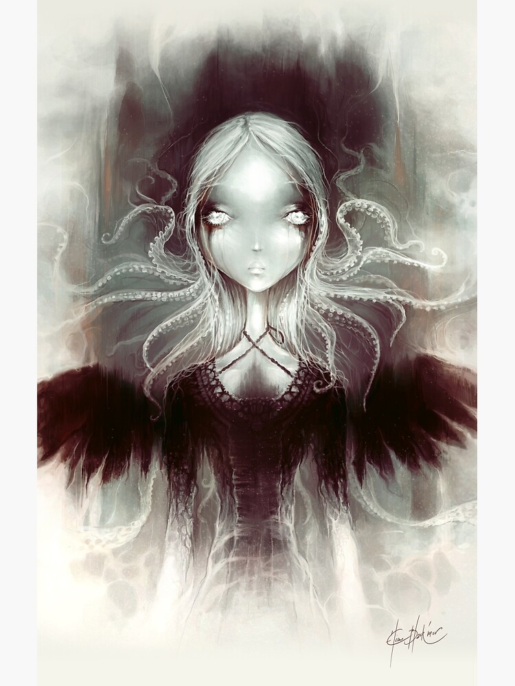 "Annabel Lee - The Raven Mermaid © Art by Élian Black'Mor" Metal Print ...