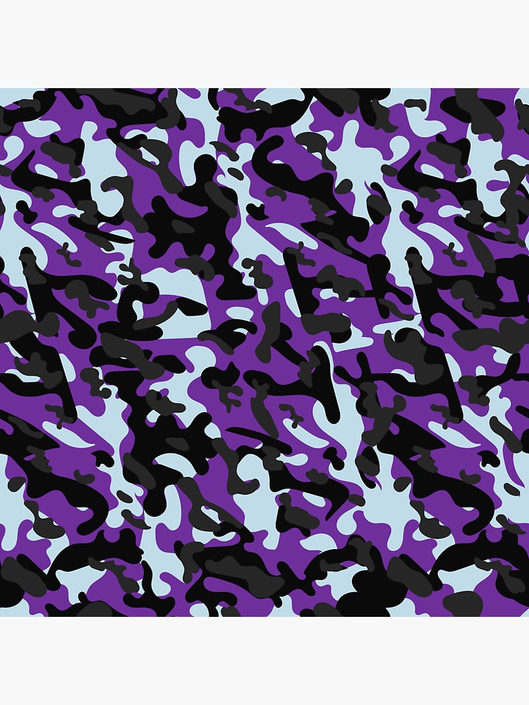 "Purple camo pattern" Sticker for Sale by sweary12 | Redbubble