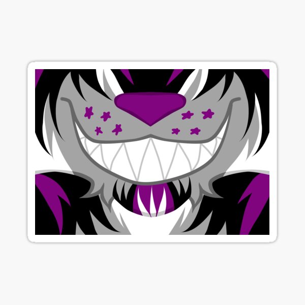 "Asexual Maw" Sticker for Sale by inkblotwolf | Redbubble
