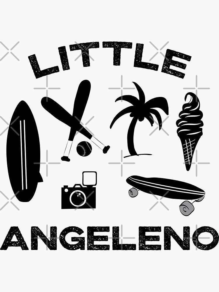"Little Angeleno Los Angles Kids, Los Angeles Children" Sticker for ...