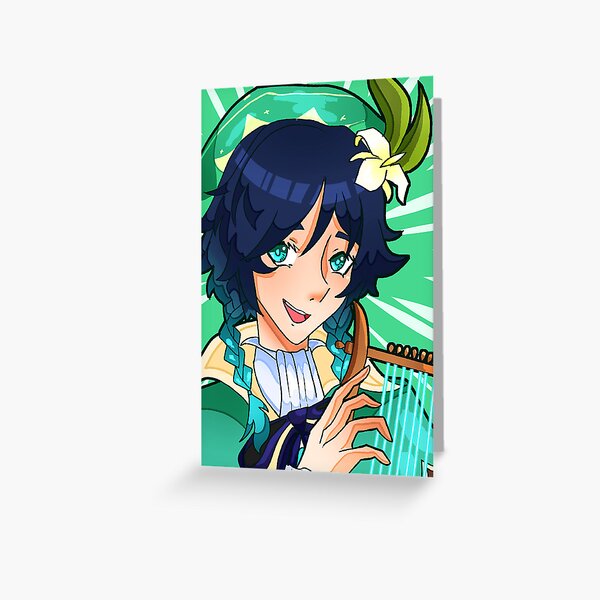 "Venti (Genshin Impact)" Greeting Card for Sale by viryllion | Redbubble