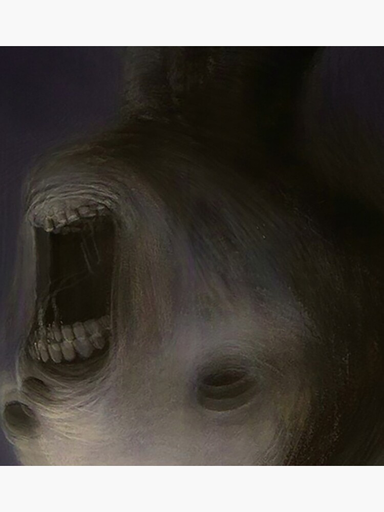 "Scary Creepy Monster Man 02" Poster by MS-PaintGirl | Redbubble