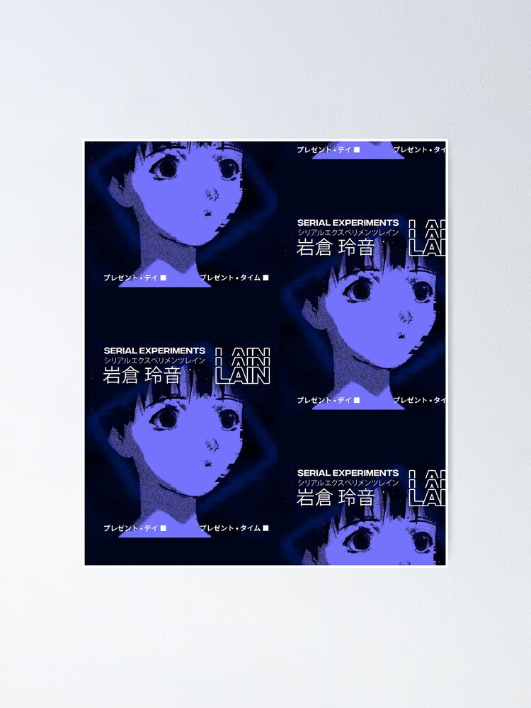 "Lain Serial Experiments anime manga" Poster for Sale by shizuemur ...