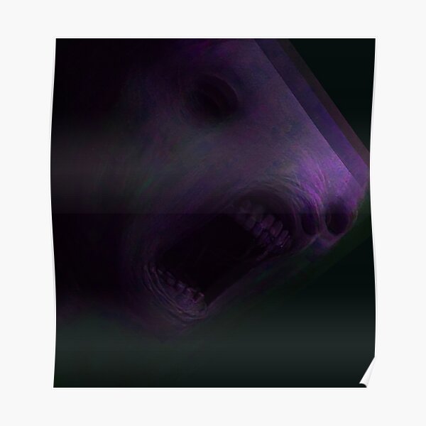 "Scary Creepy Monster Man 06" Poster for Sale by MS-PaintGirl | Redbubble