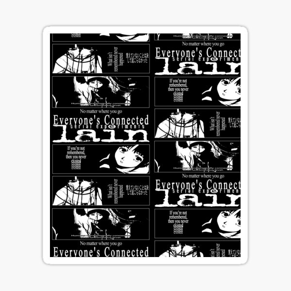 "Lain Serial Experiments fan" Sticker for Sale by shizuemur | Redbubble