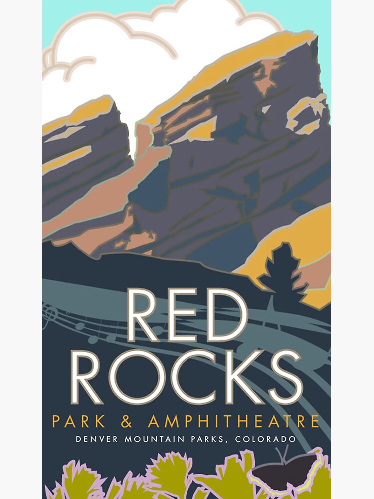 "Red Rocks" Sticker for Sale by alonacorry | Redbubble