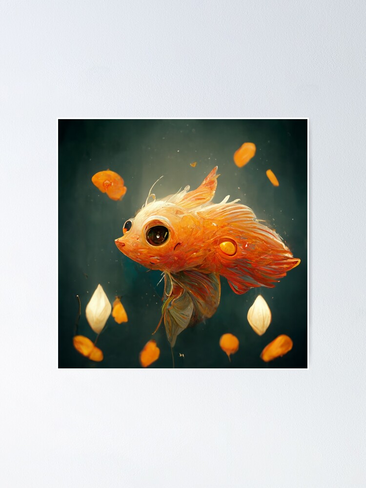 "god of goldfish" Poster for Sale by shrineshop | Redbubble