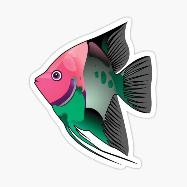 "Sticker Fish Design01-2-1 Cartoon Fish Funny" Sticker for Sale by ...