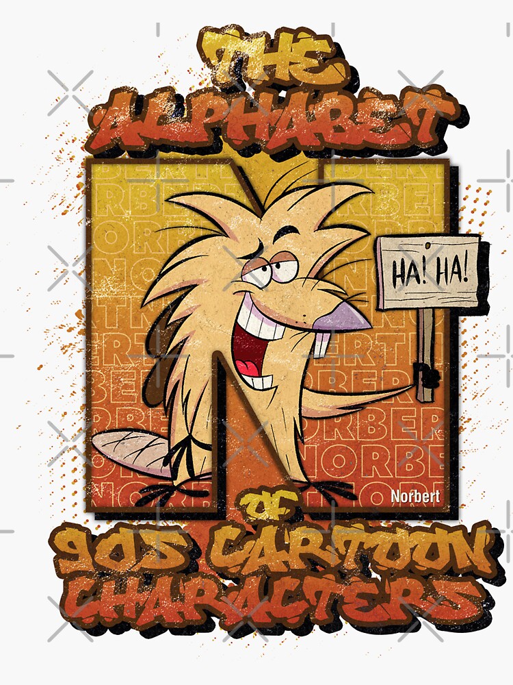"The Alphabet of 90s Cartoon Characters Letter N is for Norbert ...