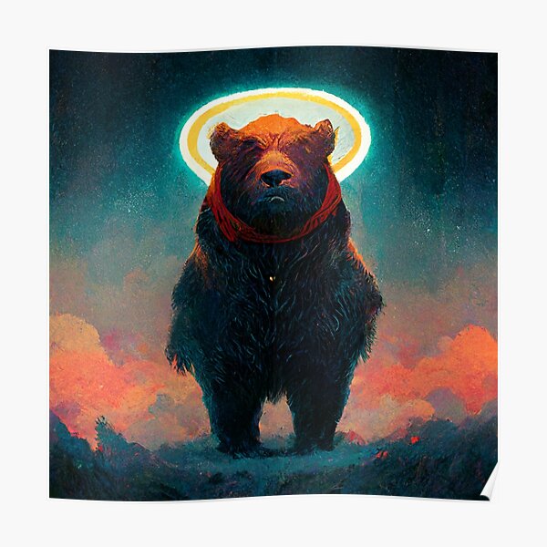 "god of bear" Poster for Sale by shrineshop | Redbubble