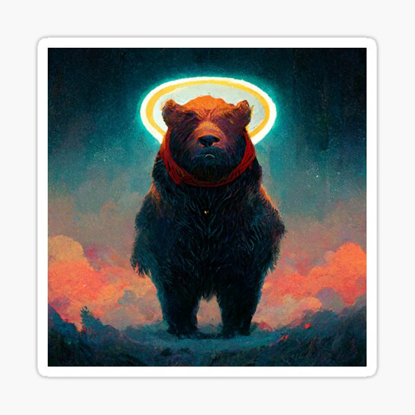 "god of bear" Sticker for Sale by shrineshop | Redbubble