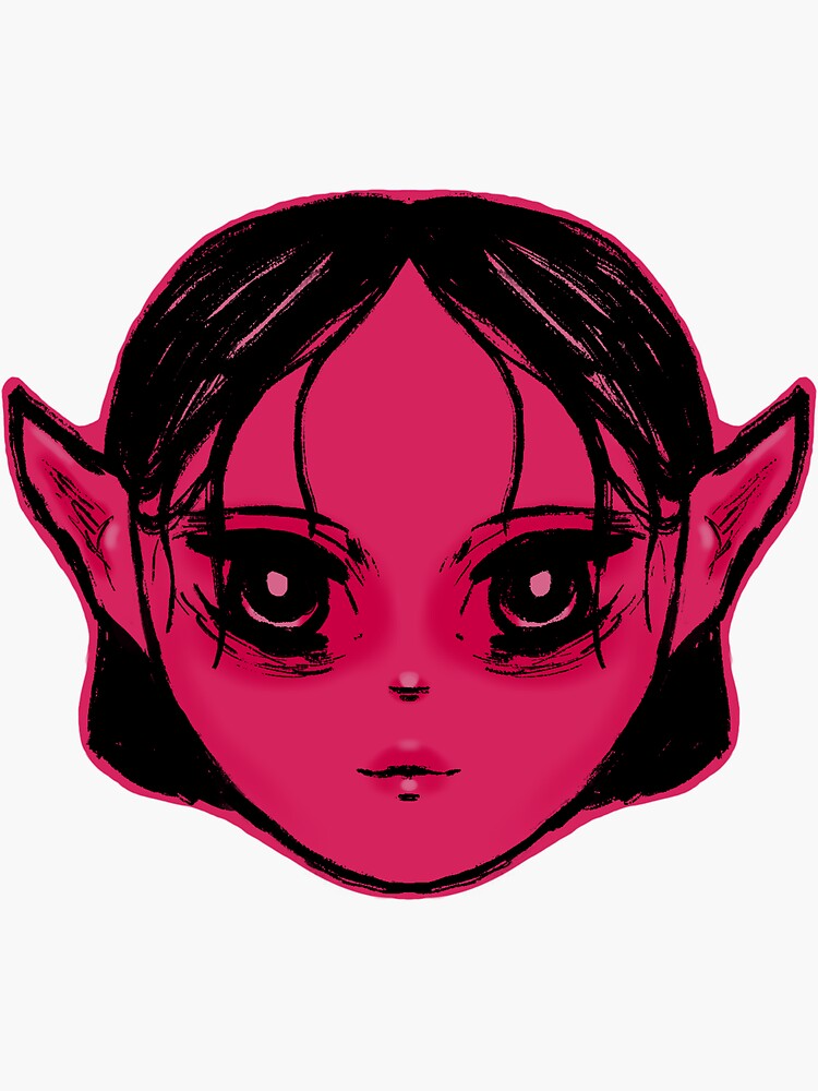 "Demon girl" Sticker for Sale by TheRedLampshade | Redbubble