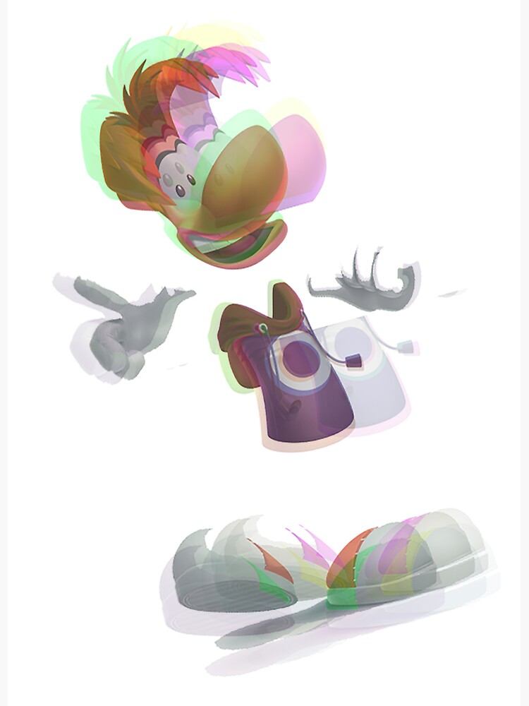 "Rayman 01 T Shirt" Sticker for Sale by MS-PaintGirl | Redbubble