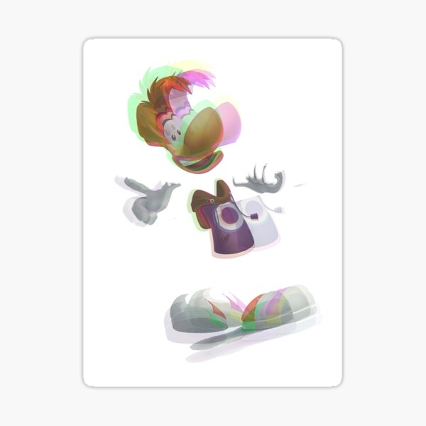 "Rayman 01 T Shirt" Sticker for Sale by MS-PaintGirl | Redbubble