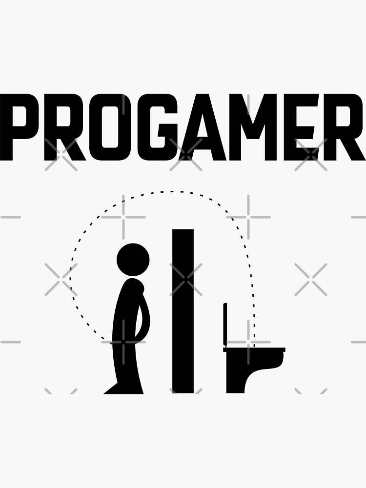 "Pro Gamer" Sticker for Sale by Delpieroo | Redbubble