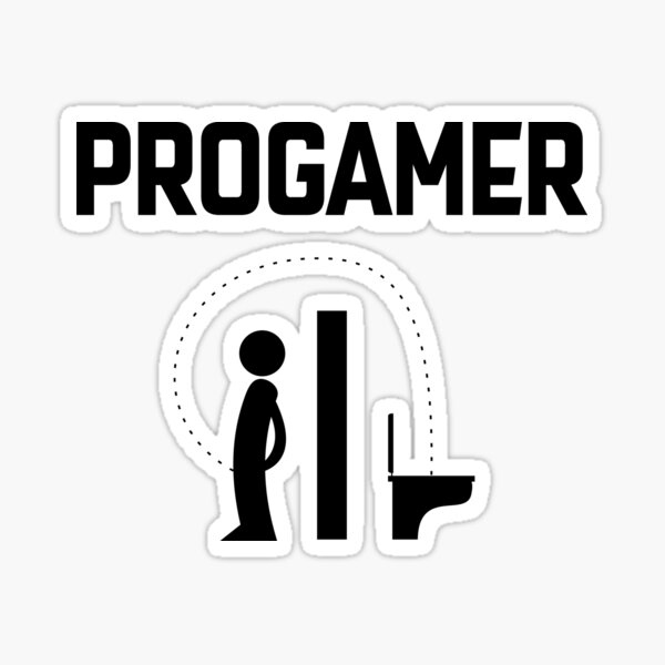 "Pro Gamer" Sticker for Sale by Delpieroo | Redbubble