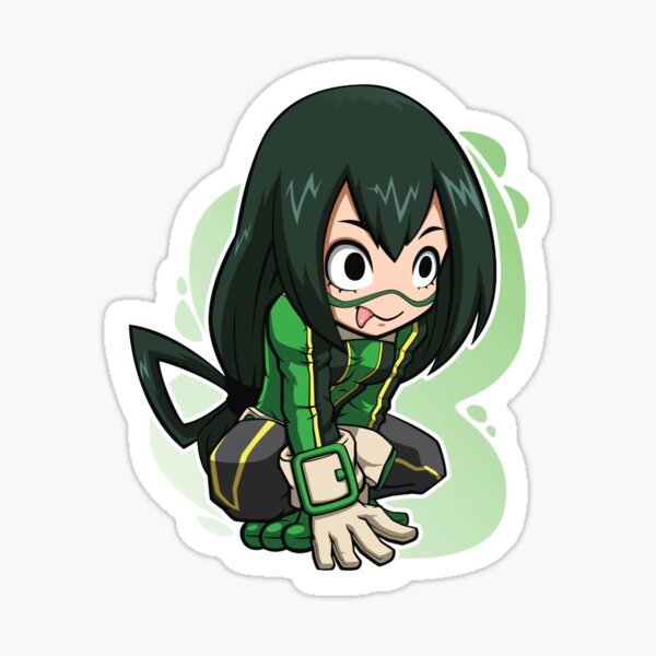 "Tsuyu Asui, squat" Sticker for Sale by Siti16Shop | Redbubble