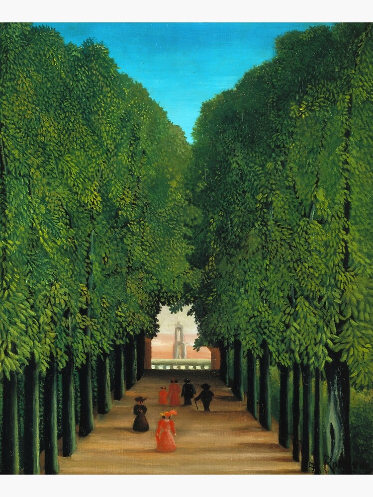 The Avenue in the Park at Saint Cloud by Henri Rousseau Premium Matte ...