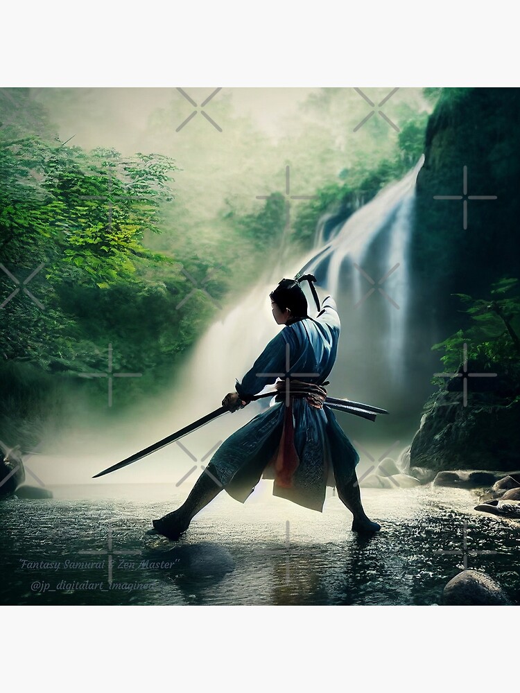 "Fantasy 'Powerful Samurai' & Zen Master" Poster for Sale by ...