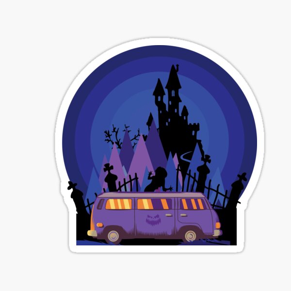 "Travel to the Haunted Horror House Night " Sticker for Sale by ...