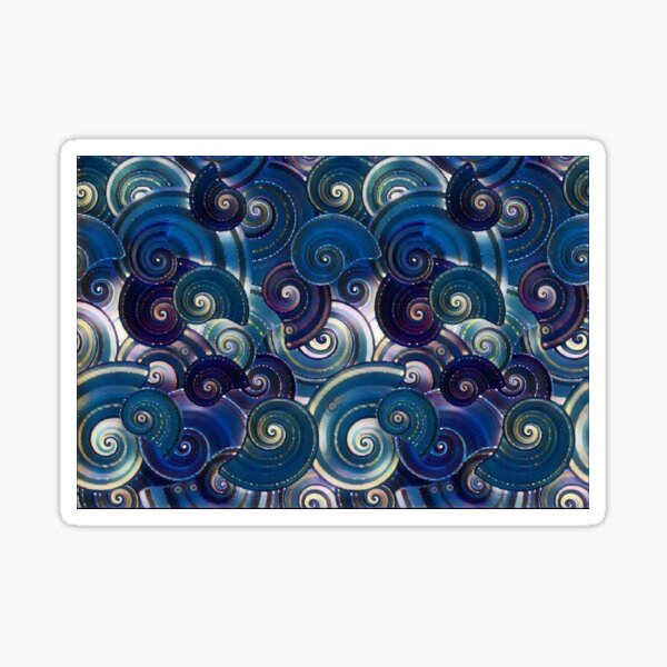 "SNAIL SHELLS" Sticker for Sale by KatisDesign | Redbubble