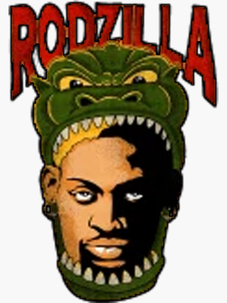 "Dennis Rodman Fan Art & Merch" Sticker for Sale by ShotByMondo | Redbubble