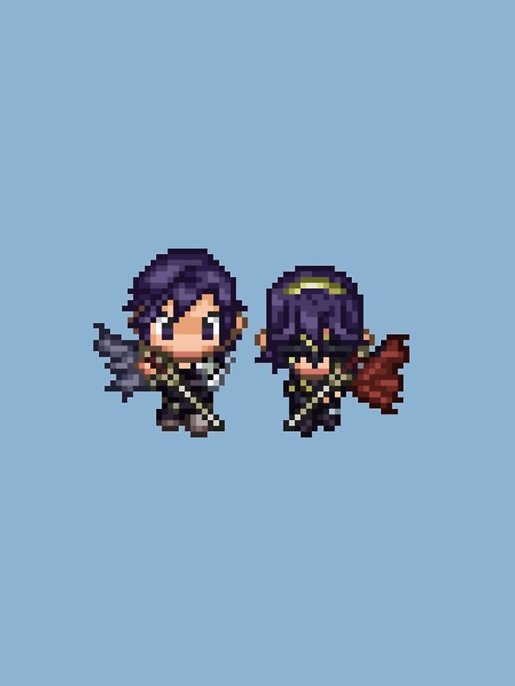 "Pixel Chrom and Lucina (Marth) - Fire Emblem : Awakening" iPhone Case ...