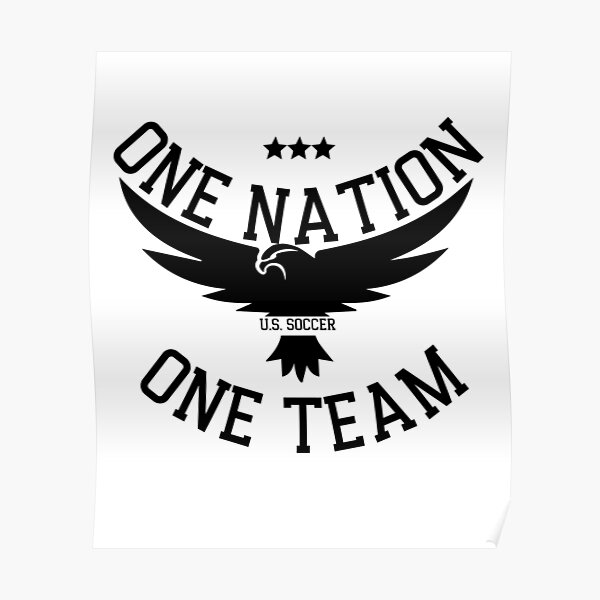 "USA Football Team - One Nation, One Team" Poster for Sale by ...