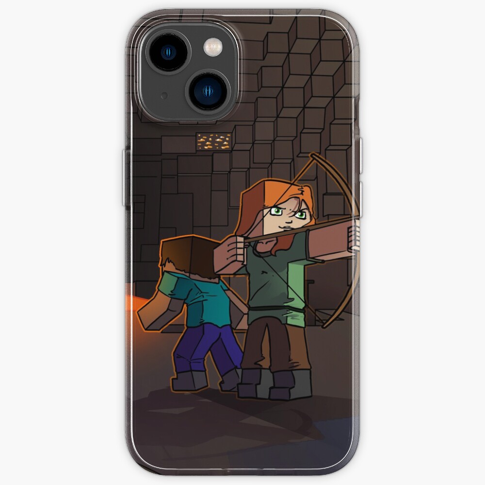 "Minecraft Cave Explorers Steve & Alex" iPhone Case for Sale by ...