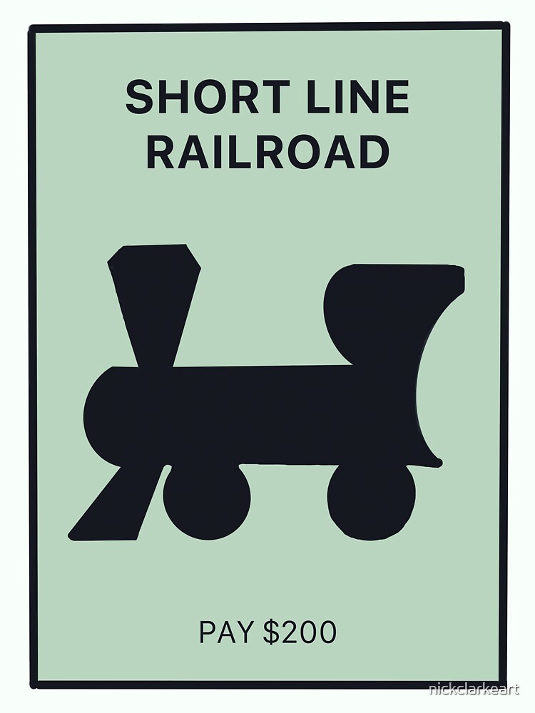 "Short Line Railroad" Sticker for Sale by nickclarkeart | Redbubble