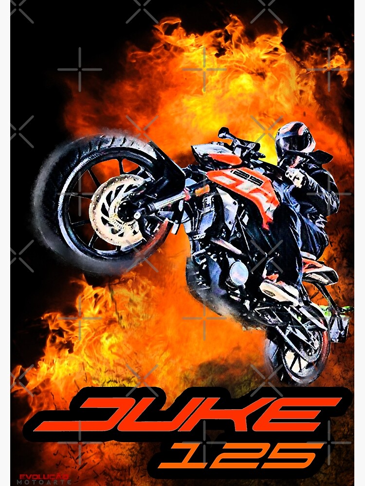 "Duke 125 Fire Rider 2022" Poster for Sale by Evomotoarte | Redbubble