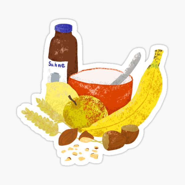 "fresh grain porridge" Sticker for Sale by Windradkind | Redbubble