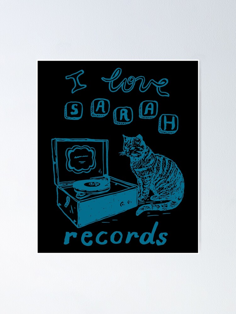 "i love sarah records" Poster for Sale by navissaaa | Redbubble