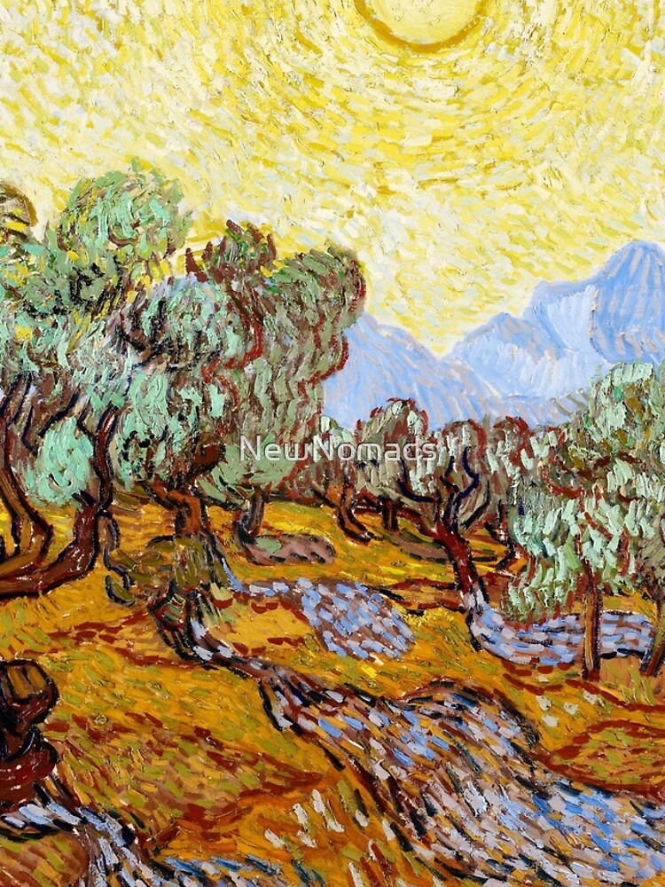 "Van Gogh - Olive Trees with Yellow Sky and Sun" iPhone Case for Sale ...