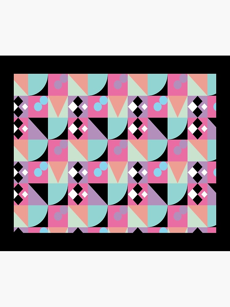 "Colorful Geometric Patch Work" Poster for Sale by Goldenyildiz | Redbubble