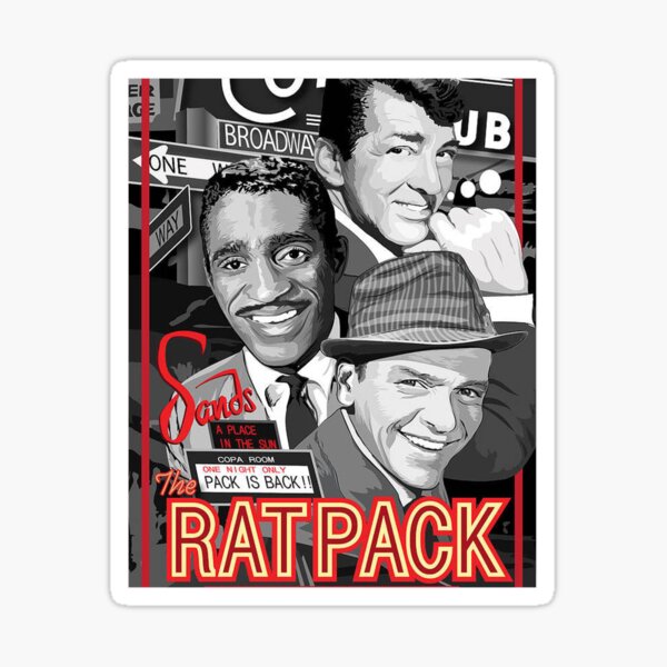 "The Rat Pack Fan Art & Merch" Sticker for Sale by ShotByMondo | Redbubble