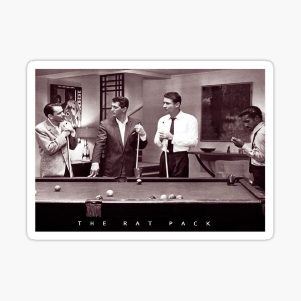 "The Rat Pack Fan Art & Merch" Sticker for Sale by ShotByMondo | Redbubble
