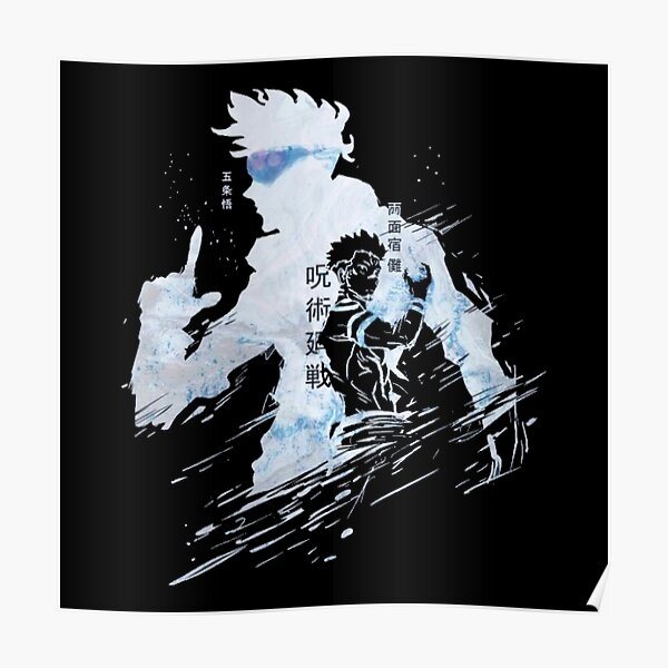 "sukuna and gojo jujutsu kaisen" Poster for Sale by youranimeworld ...