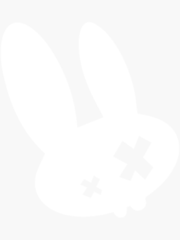 "Cute Bunny Aesthetic Goth Emo Animal Lover" Sticker for Sale by ...