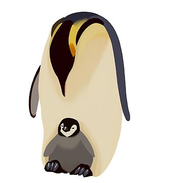 "Penguin and chick" Sticker for Sale by Brynn Hansen | Redbubble