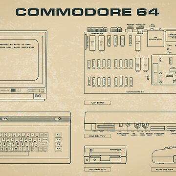 "Commodore 64 (Parchment Version)" Poster for Sale by BGALAXY | Redbubble