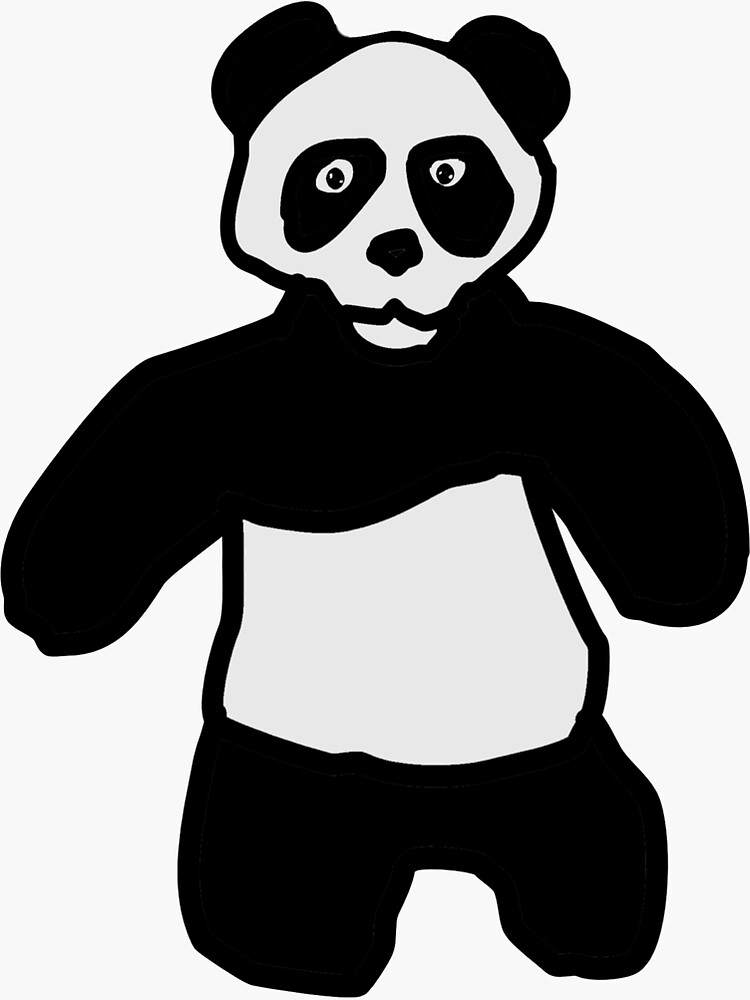 "Skeleton Looking Panda" Sticker for Sale by Aje00 | Redbubble