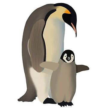 "Penguin and chick" Sticker for Sale by Brynn Hansen | Redbubble