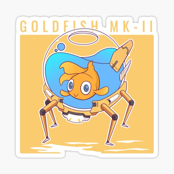 "GOLDFISH MK-II" Sticker for Sale by gunyuloid | Redbubble