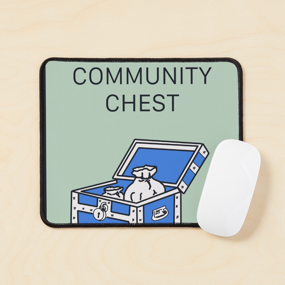 "Community Chest" Sticker for Sale by nickclarkeart | Redbubble