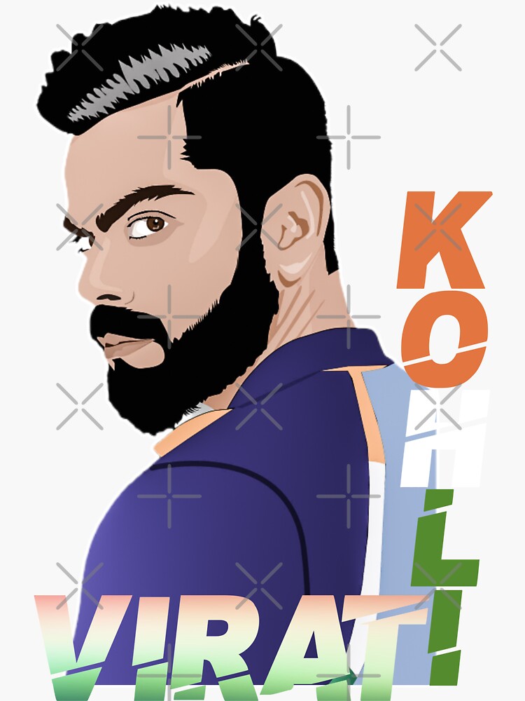 "Virat Kohli" Sticker for Sale by Vlaki | Redbubble