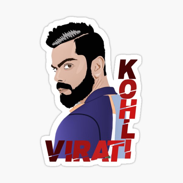 "Virat Kohli" Sticker for Sale by Vlaki | Redbubble
